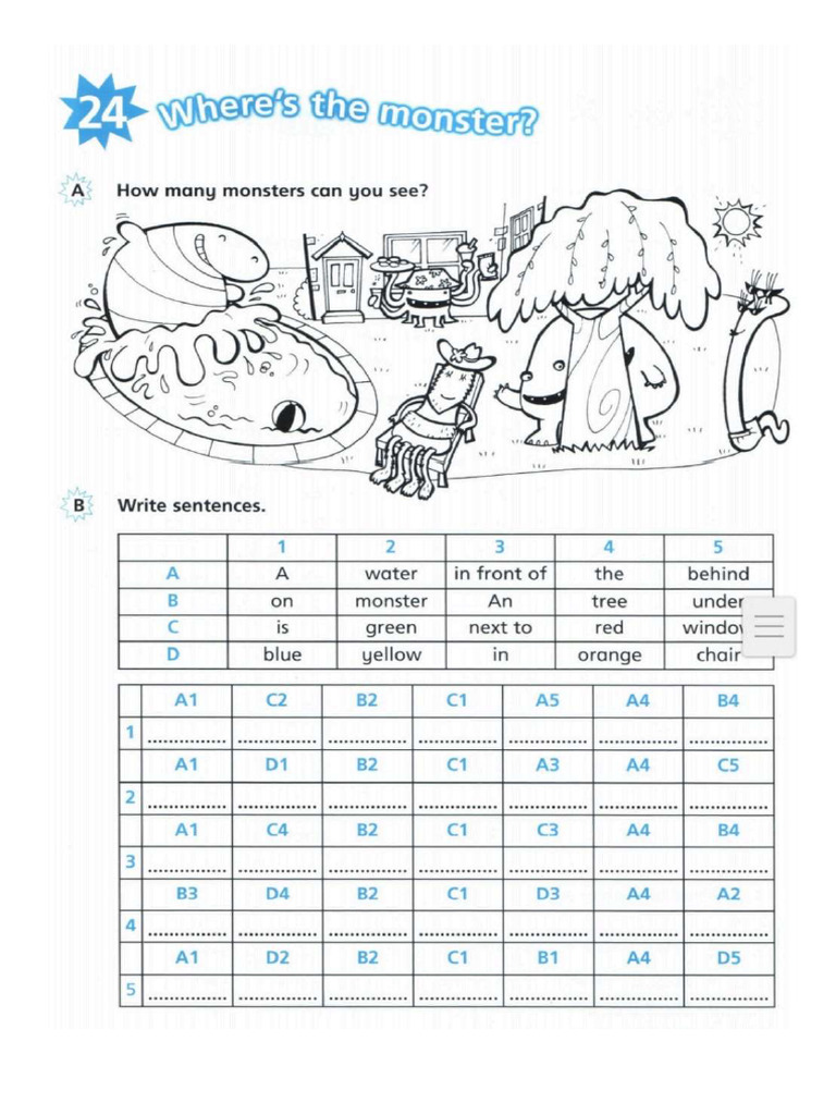 Where's The Monster - Jiggle - Prepositions | PDF