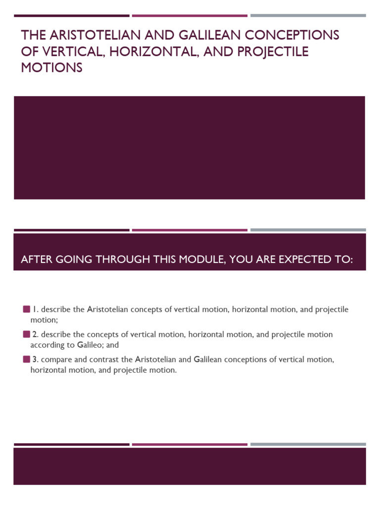 Aristotelian vs. Galilean Motion Concepts | PDF | Force | Galileo Galilei
