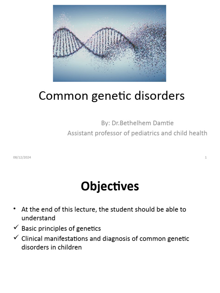 Common Genetic Disorders 2015 | PDF | Genetic Disorder | Ploidy