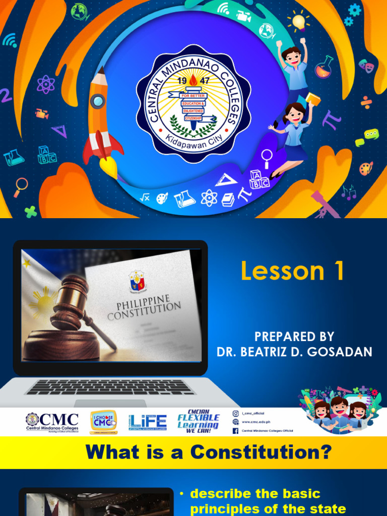Lesson 1- Philippine Constitution PDF | PDF | Constitution | Governance