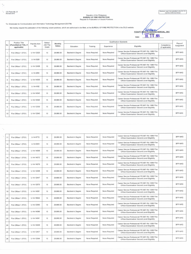 Publication BFP FO1 | PDF
