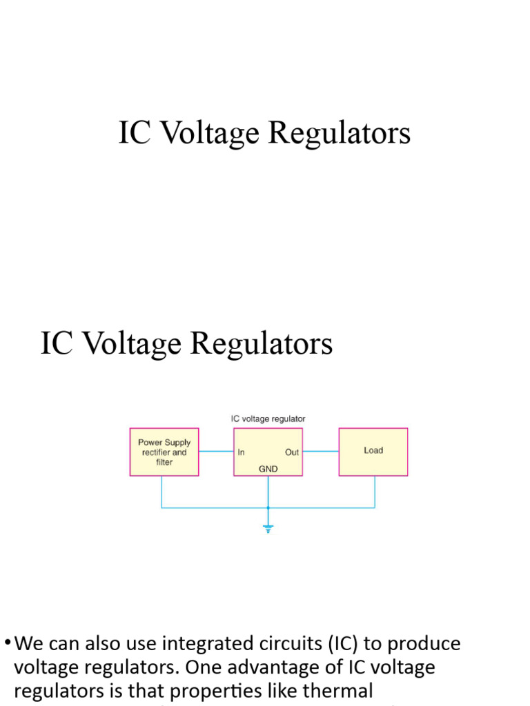 IC Voltage Regulators | PDF