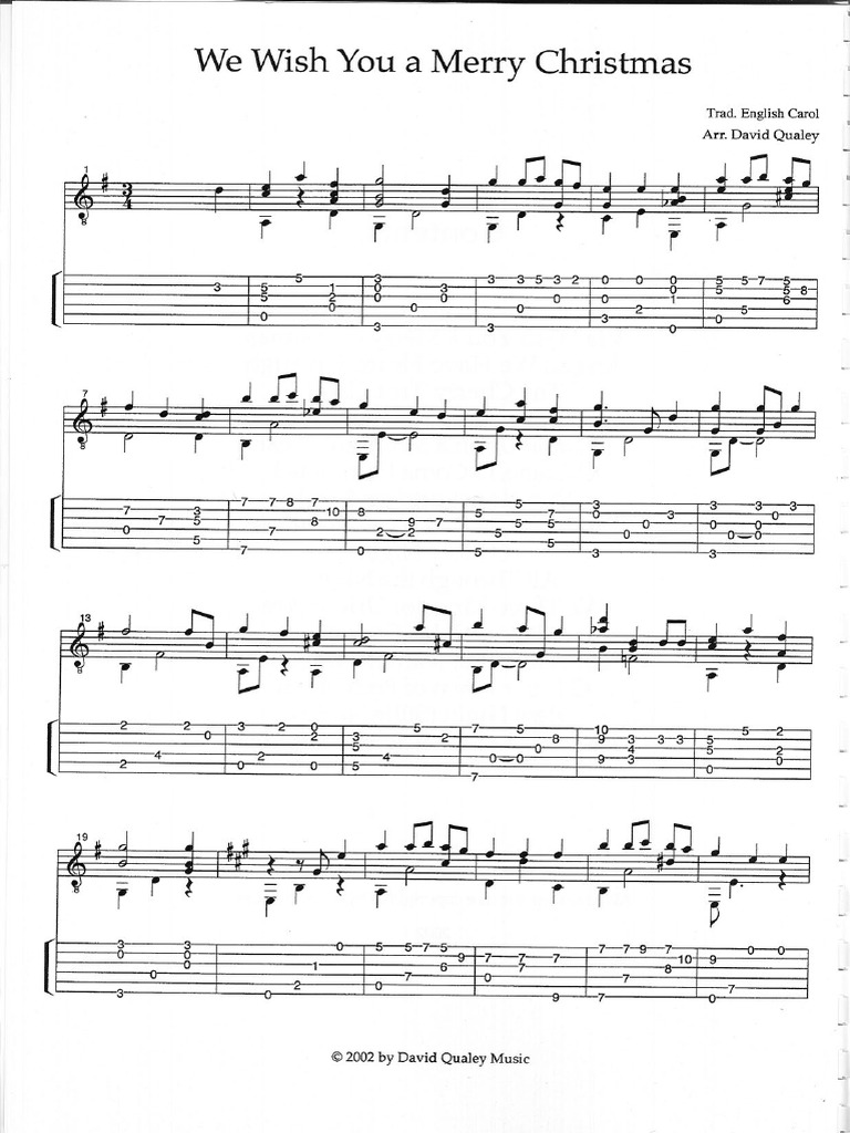 Pages From David Qualey - Christmas Songs For Solo Guitar | PDF