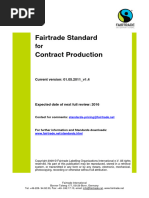 Fairtrade International Standards Overview | PDF | Fair Trade | Tea