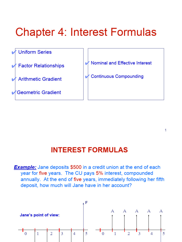 BAB 4 Interest Formulas | PDF | Interest | Present Value
