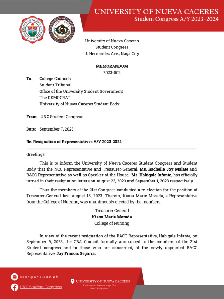 Memorandum 2023-002 | PDF
