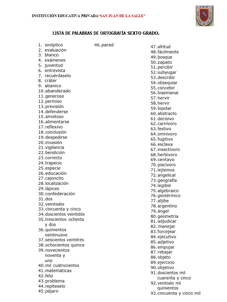 Taller de Ortografia 5 y 6 Grado de Primaria | PDF