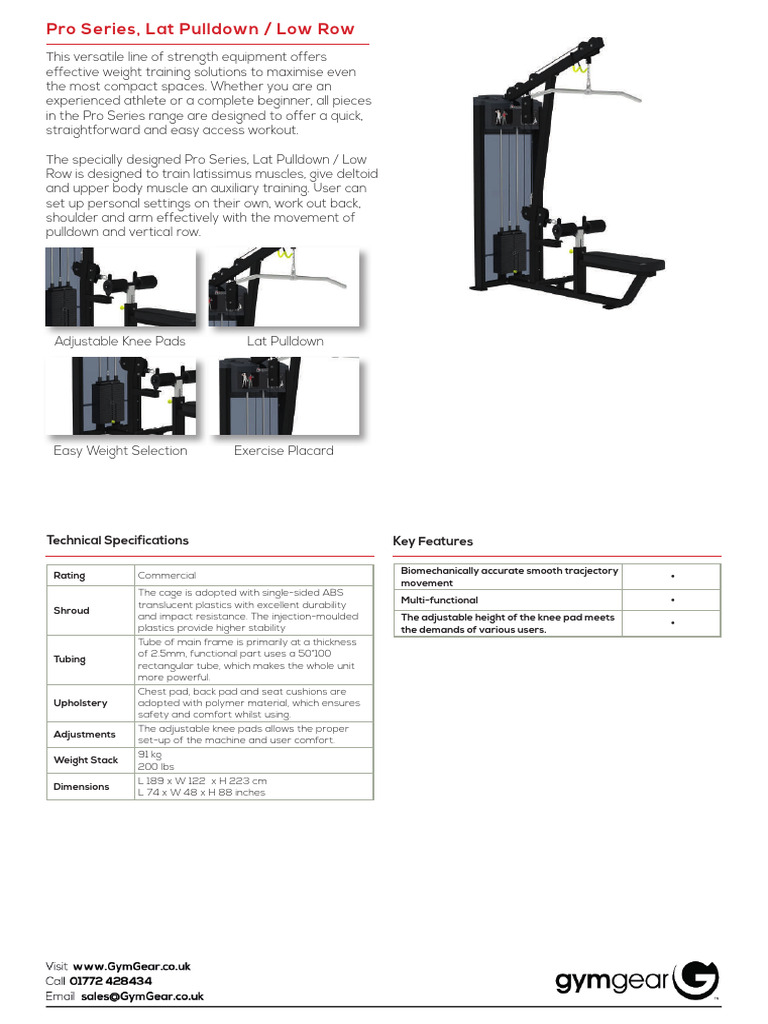 Lat Pulldown - Low Row - Compressed 2 | PDF