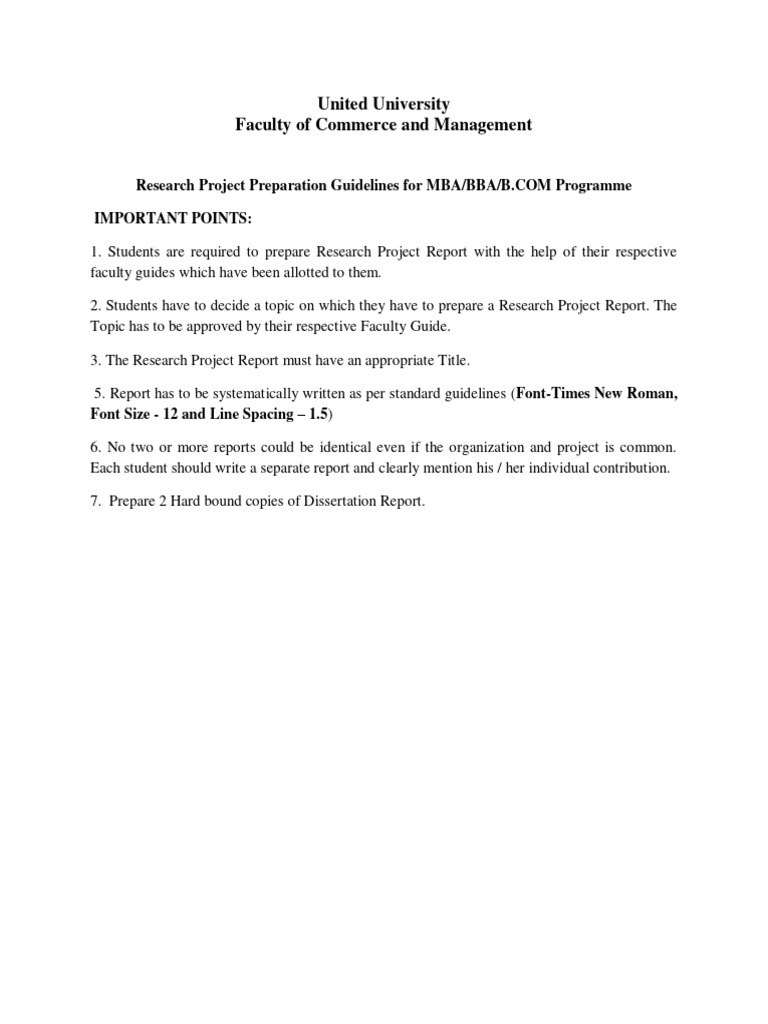 Research Report project Guidelines PDF | PDF | Methodology | Data