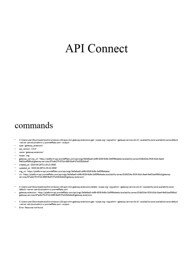 Api Connect Pdf