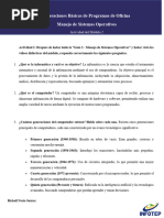 Actividad - Módulo 3 Infotep | PDF | Procesador de textos | Microsoft Word