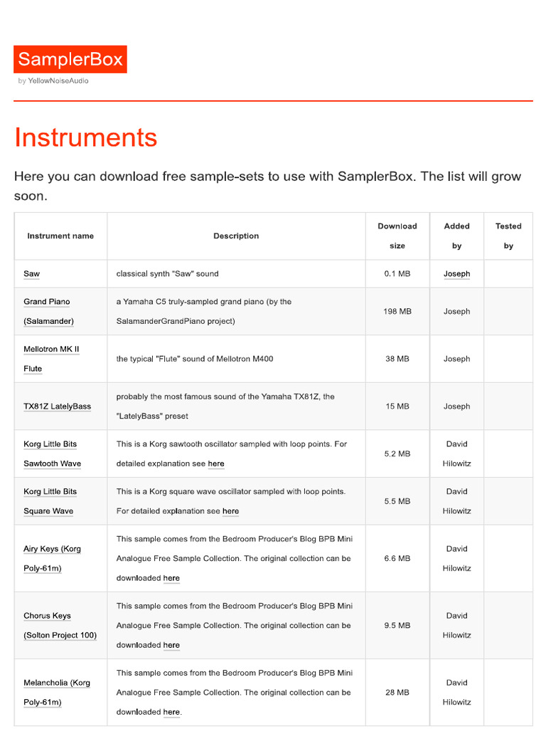 Instruments | PDF