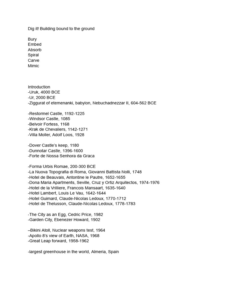 Architectural Evolution: Grounded Structures | PDF | Architect