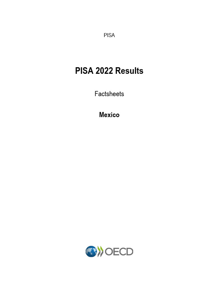 PISA 2022 Results (Volume I and II) Country Notes Mexico | PDF ...