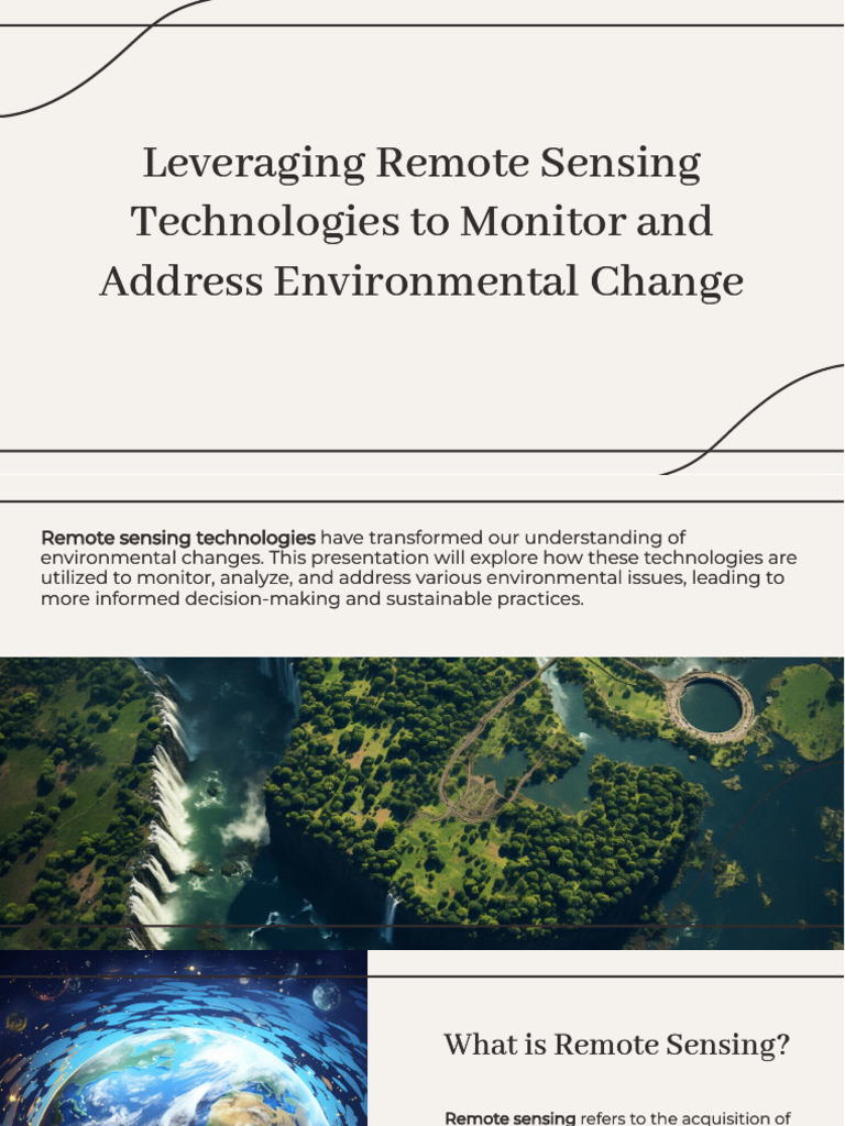 Remote Sensing for Environmental Monitoring | PDF | Remote Sensing | Sensor