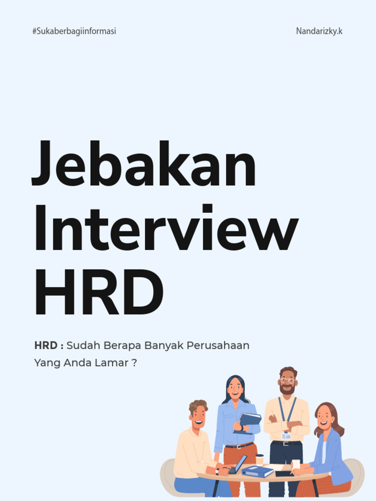 Tips Jawab Pertanyaan HRD Saat Interview | PDF