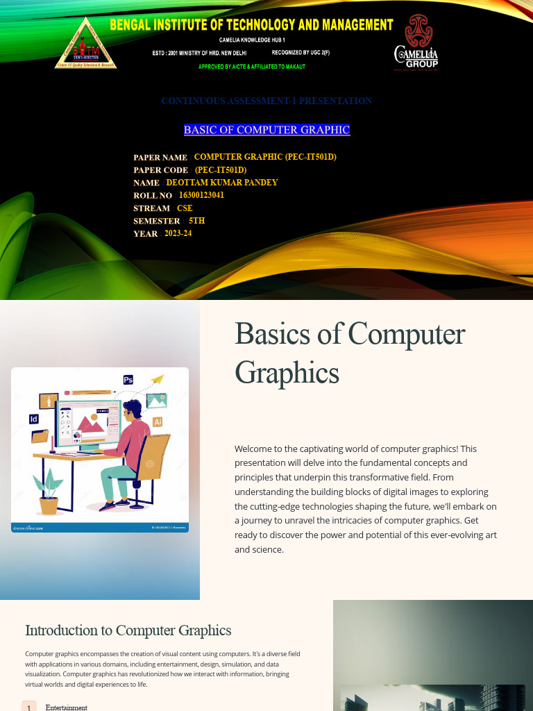 Basics-Of-Computer-Graphics by Deottam Kumar Pandey | PDF | Computer ...