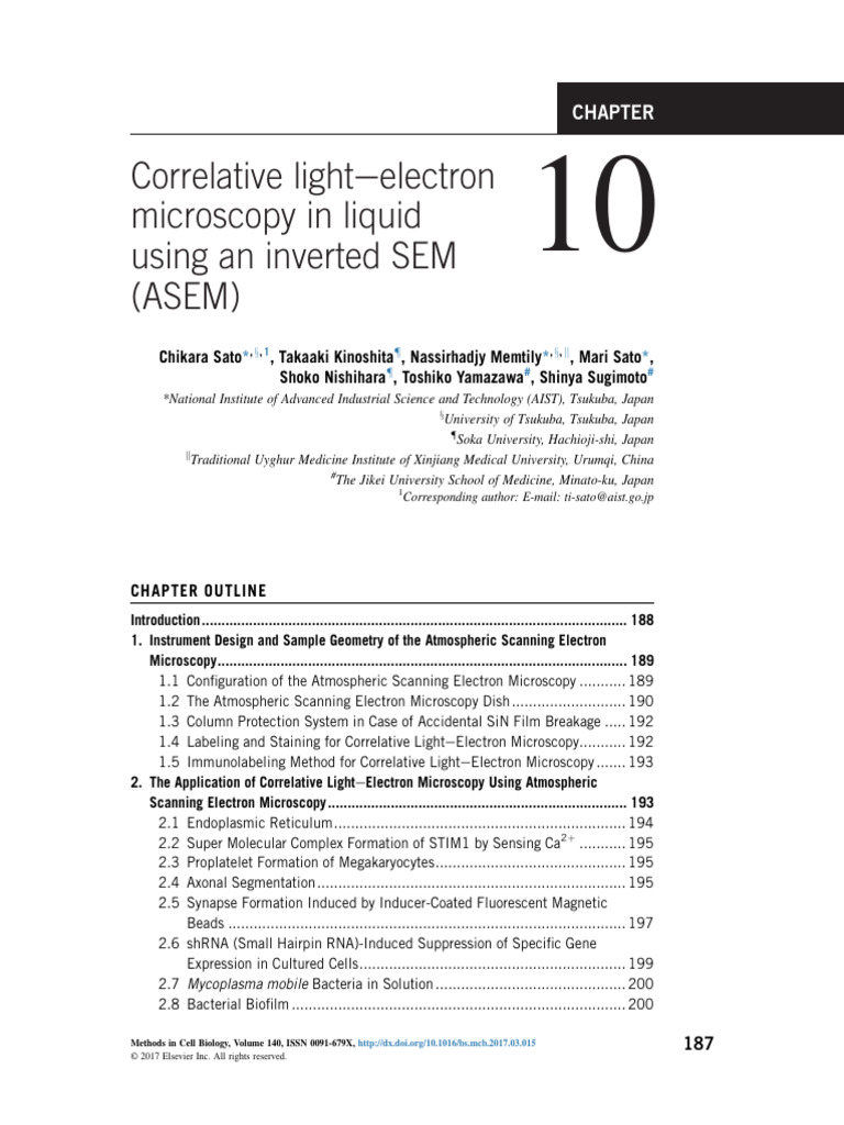 Chapter 10 - Correlative Light Electron Microscopy in Li - 2017 ... Chapter 10 - Correlative Light Electron Microscopy in Li - 2017 ...