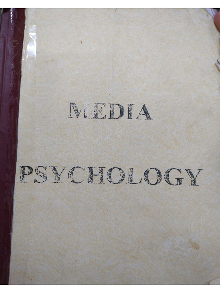 Media Psych Compilation Part 1 | PDF