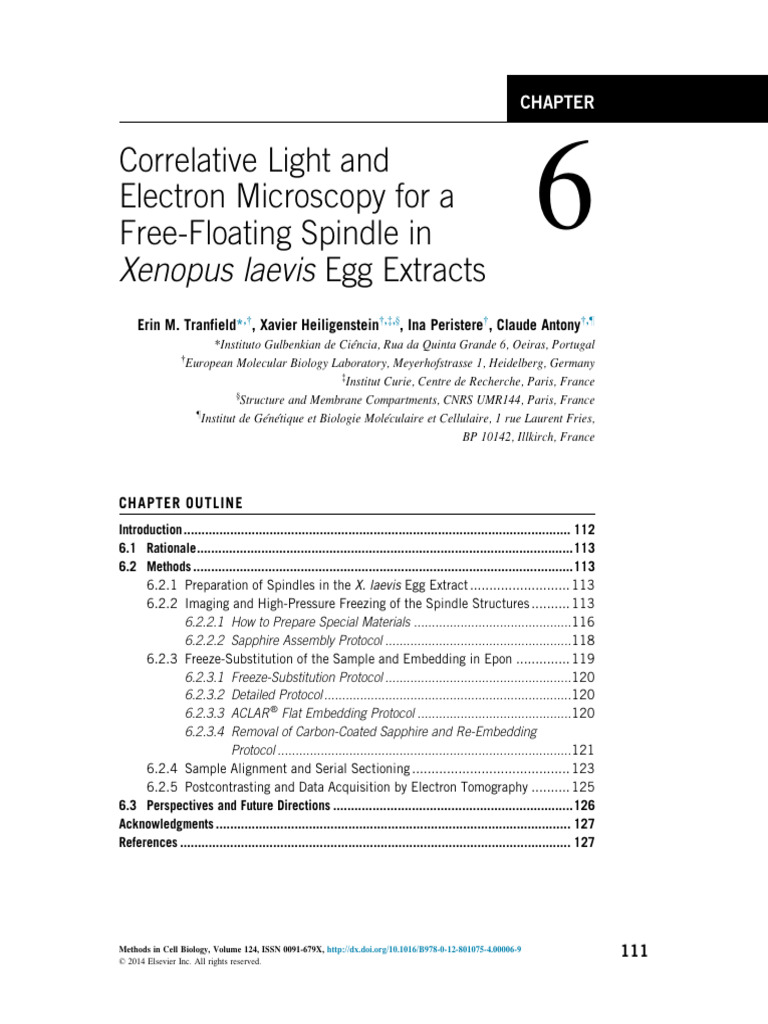 Chapter 6 Correlative Light And Electron Microscopy For A 2014 9655