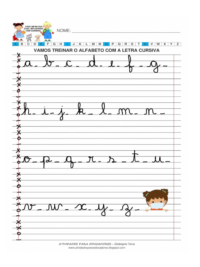 Caligrafia Alfabeto | PDF