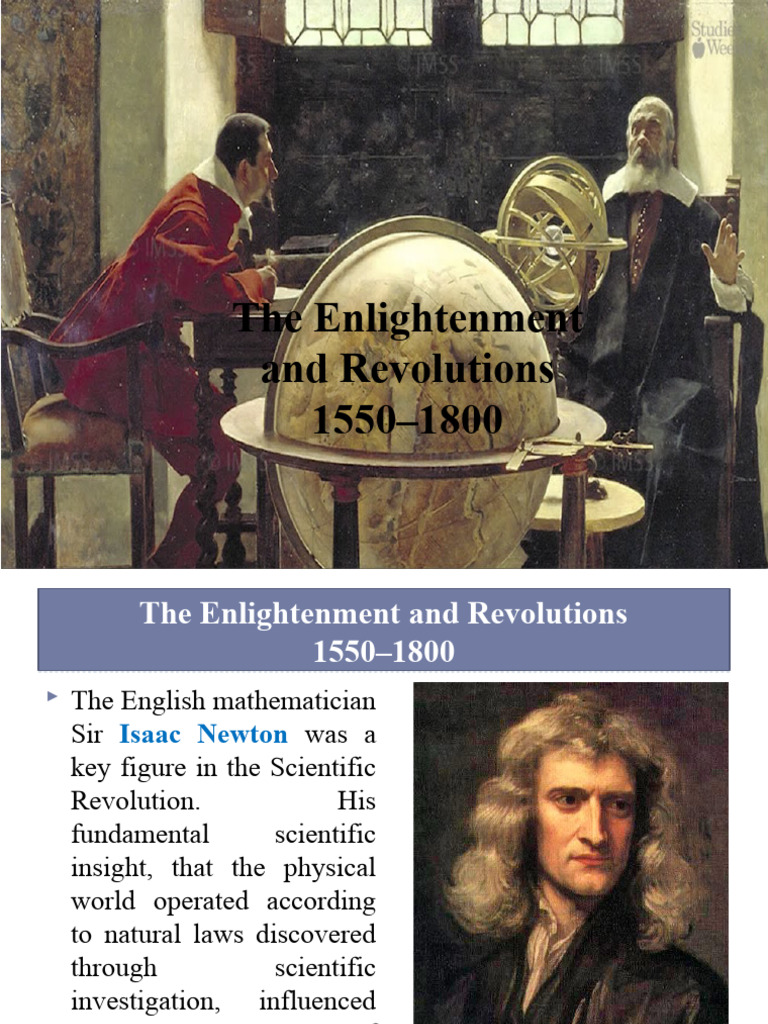 1 The Enlightenment and Revolutions | PDF | Heliocentrism | Galileo Galilei