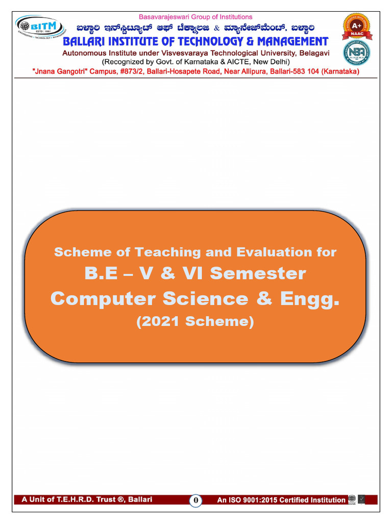 Final Syllabus - 2021 Be V & Vi Sem | PDF | Relational Model | Parsing