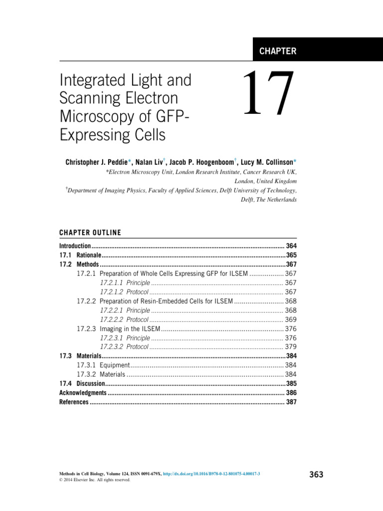 Chapter 17 Integrated Light and Scanning Electron Micr 2014 Methods in ...
