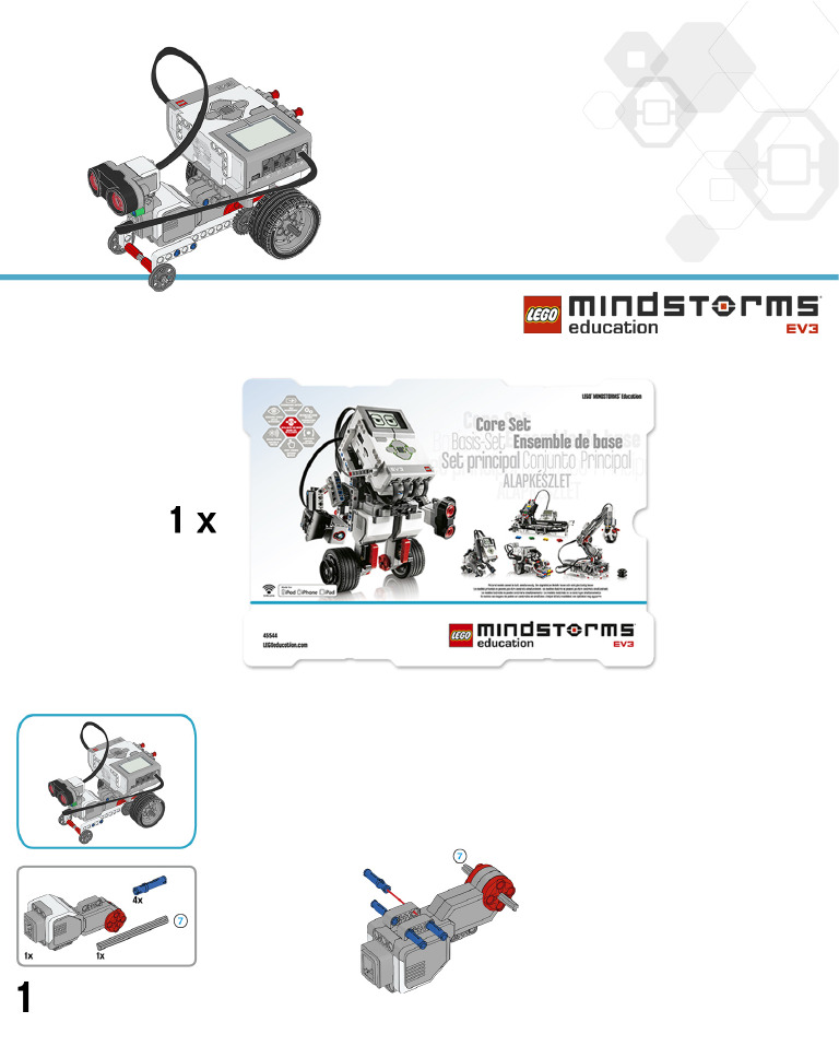 Carrinho Ultrassonico Lego Mindstorms Set 45544 | PDF