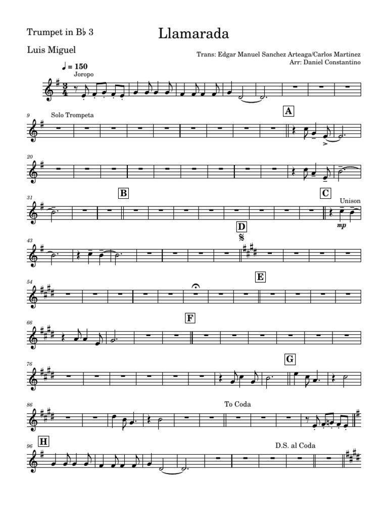 Llamarada-Trumpet in BB 3 | PDF