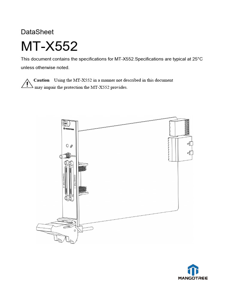 AIODIO Synch MT-X552 DataSheet | PDF | Analog To Digital Converter | Electricity