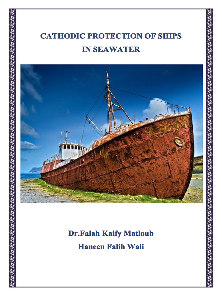 Cathodic Protection of Ships in Seawater 2 | PDF | Corrosion | Anode