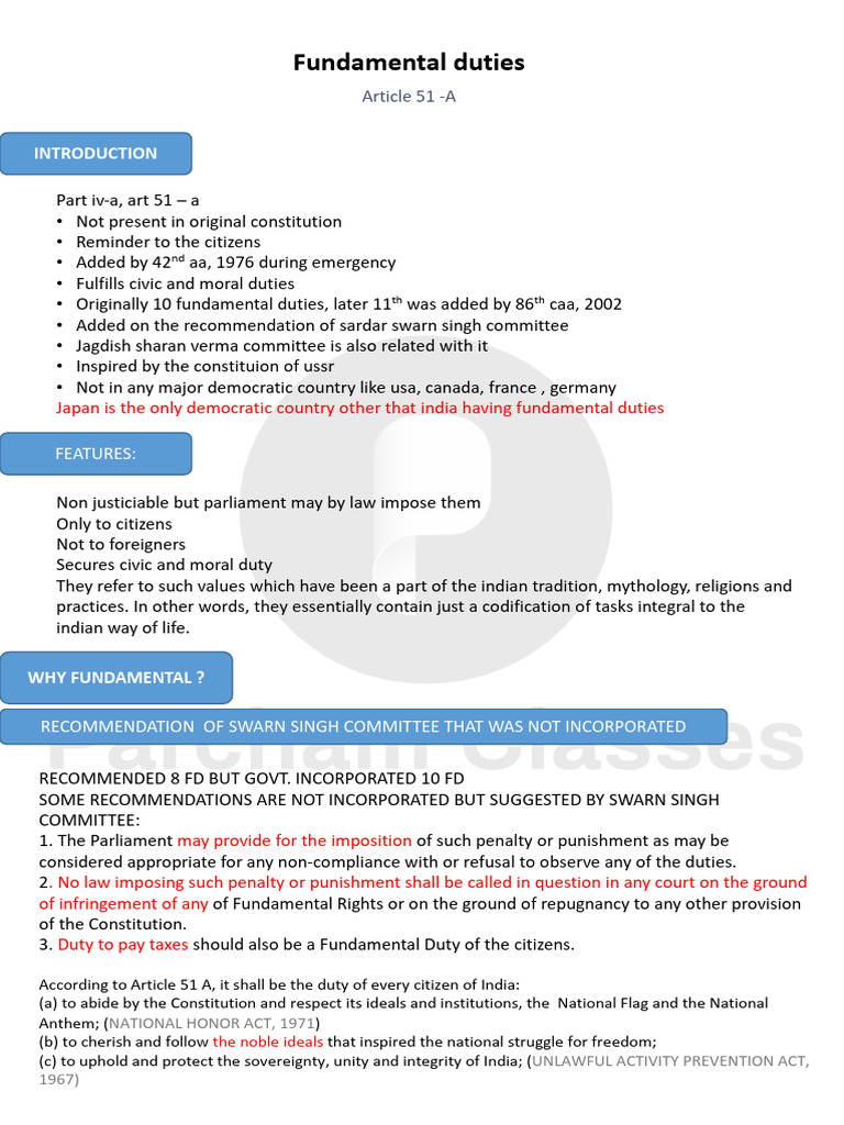 Fundamental Duties - 30693678 - 2024 - 05 - 15 - 01 - 25 | PDF | Constitution | Justice