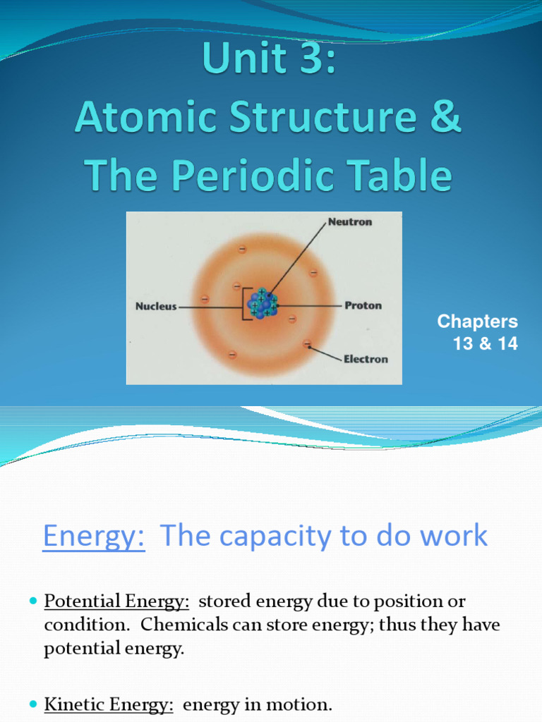 Unit 3 Notes - Atomic Structure | PDF | Atoms | Electromagnetic Spectrum