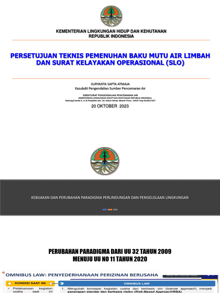 Persetujuan Teknis Dan SLO | PDF