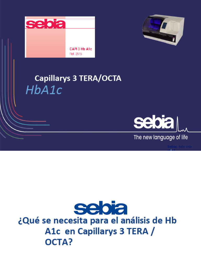Presentacion Usuario Capillarys 3 Tera Octa | PDF | Calibración | Agua