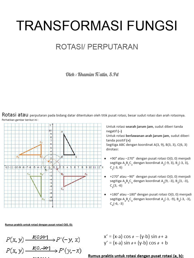 Transformasi Rotasi | PDF