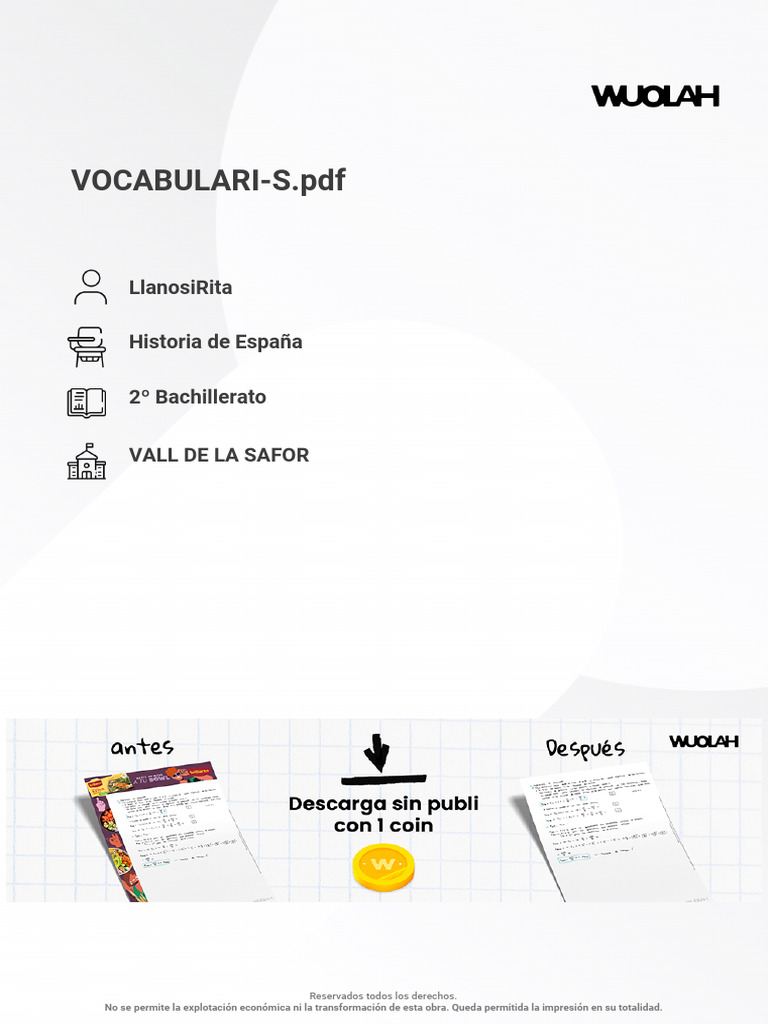 Vocabulari Història XIX | PDF