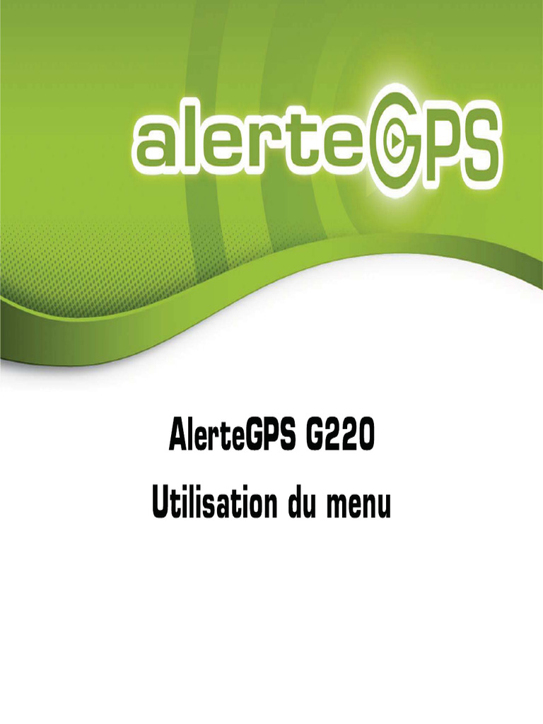 G220 Menu FR | PDF