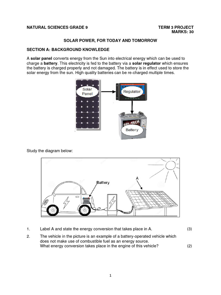 Grade 9 Term 3 Natural Science Project | PDF | Series And Parallel ...