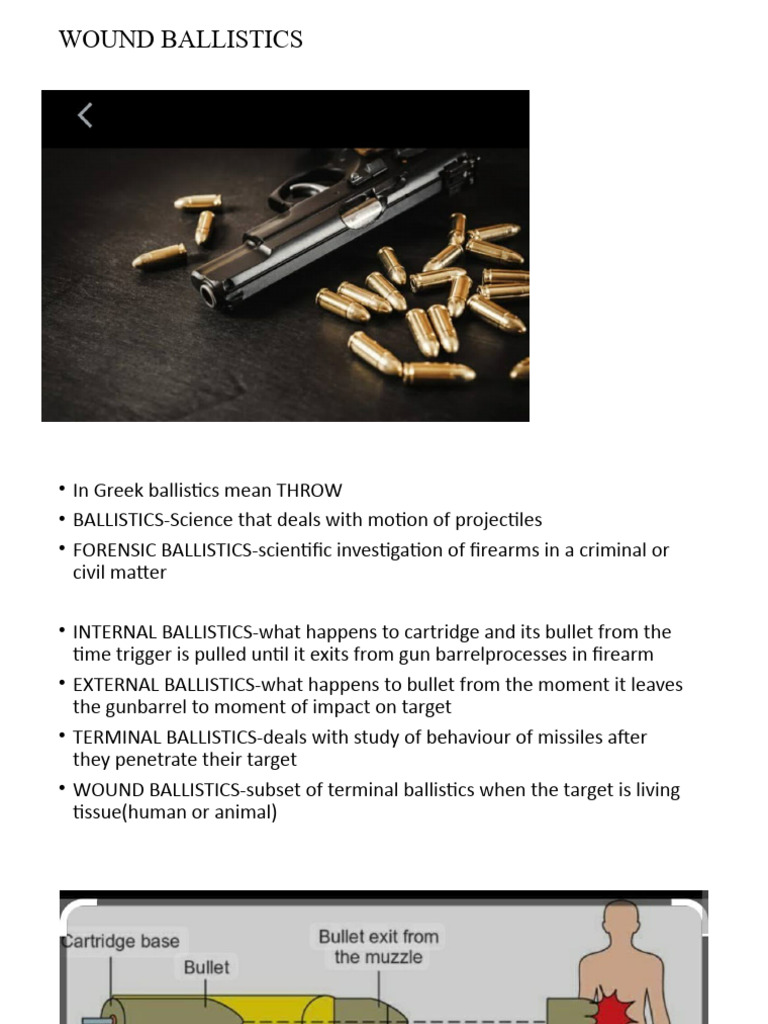 Wound Ballistics | PDF | Gun Barrel | Ballistics