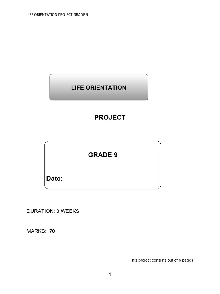 2023 Grade 9 Project | PDF | Nelson Mandela