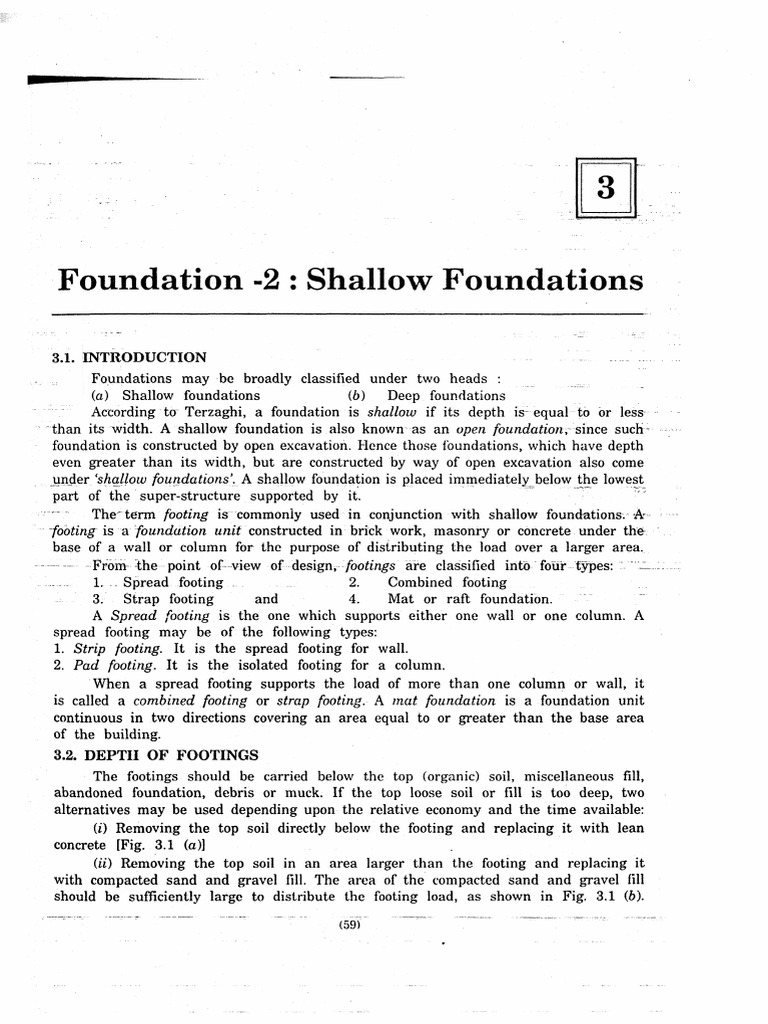 17 - 2 Foundation - Shallow | PDF