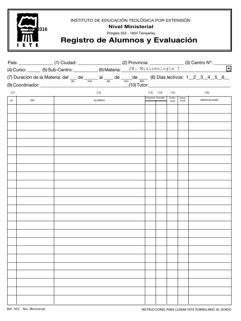 Formulario 002 2023 Editable | PDF