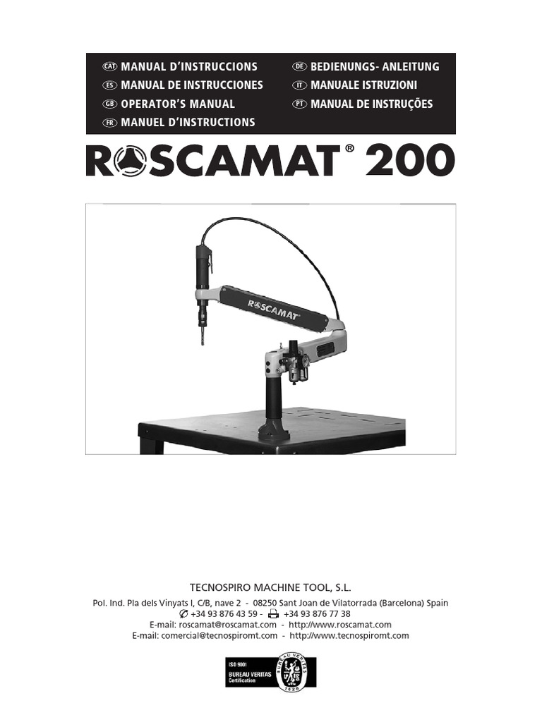 Roscamat 200 - Es - V01 | PDF | Embrague