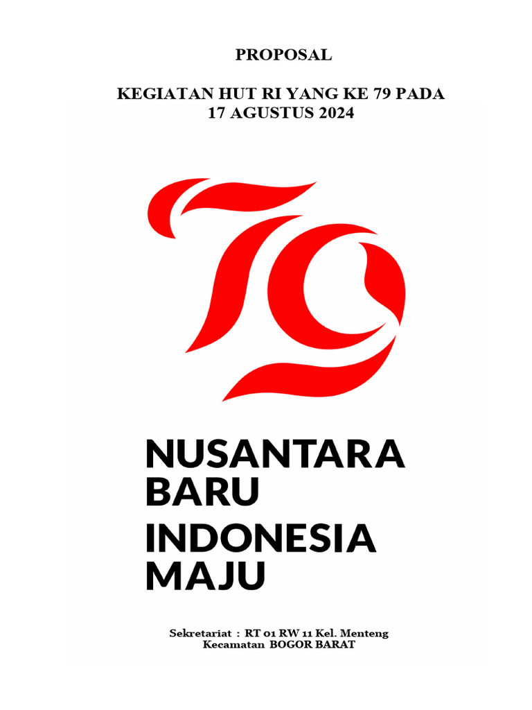 Proposal Hut Ri 77 | PDF