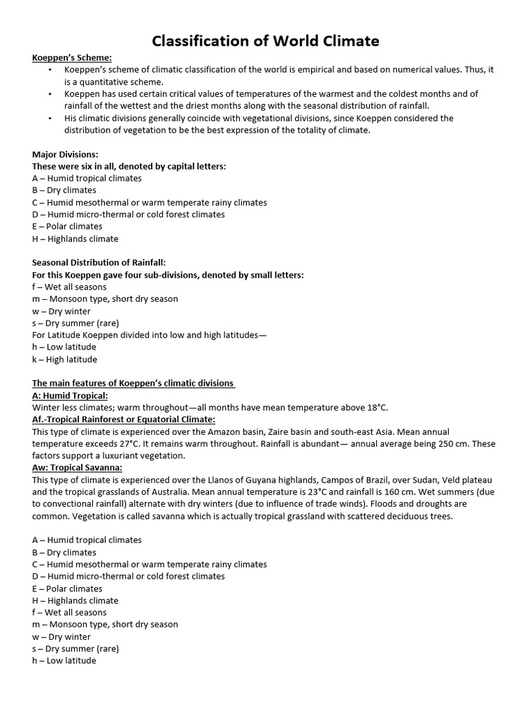 Classification of World Climate_28003003_2024_05_15_00_54 | PDF ...