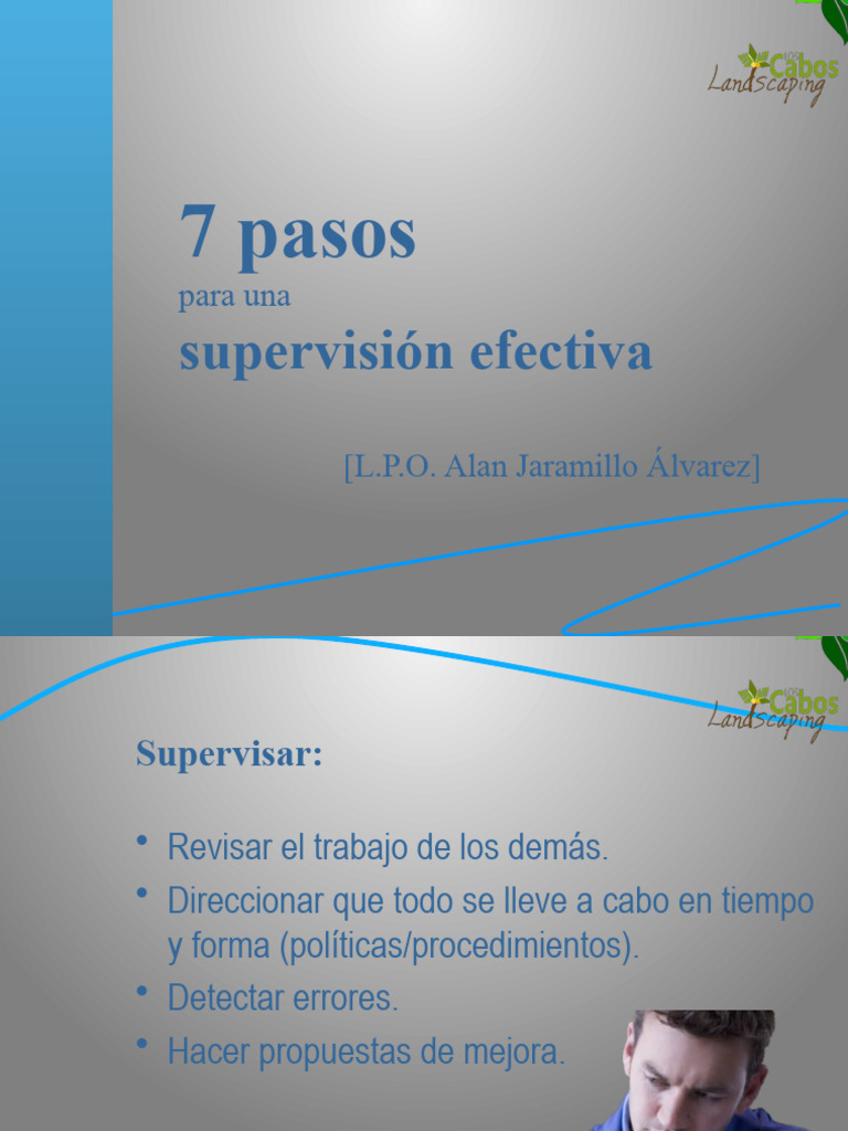7 pasos supervisión efectiva | PDF