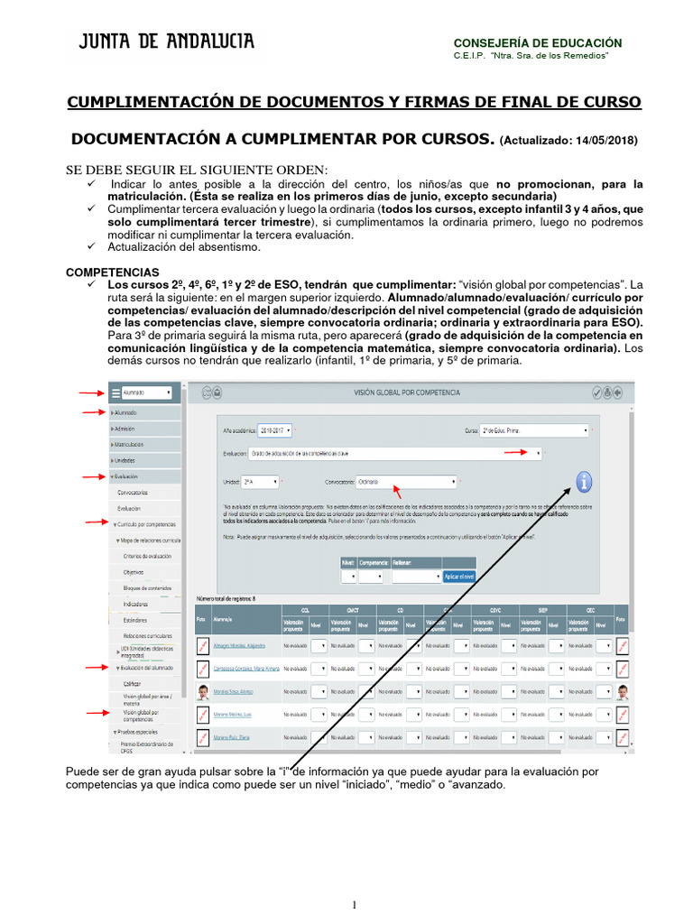Documentación Final de Curso Escolar | PDF | Educación primaria