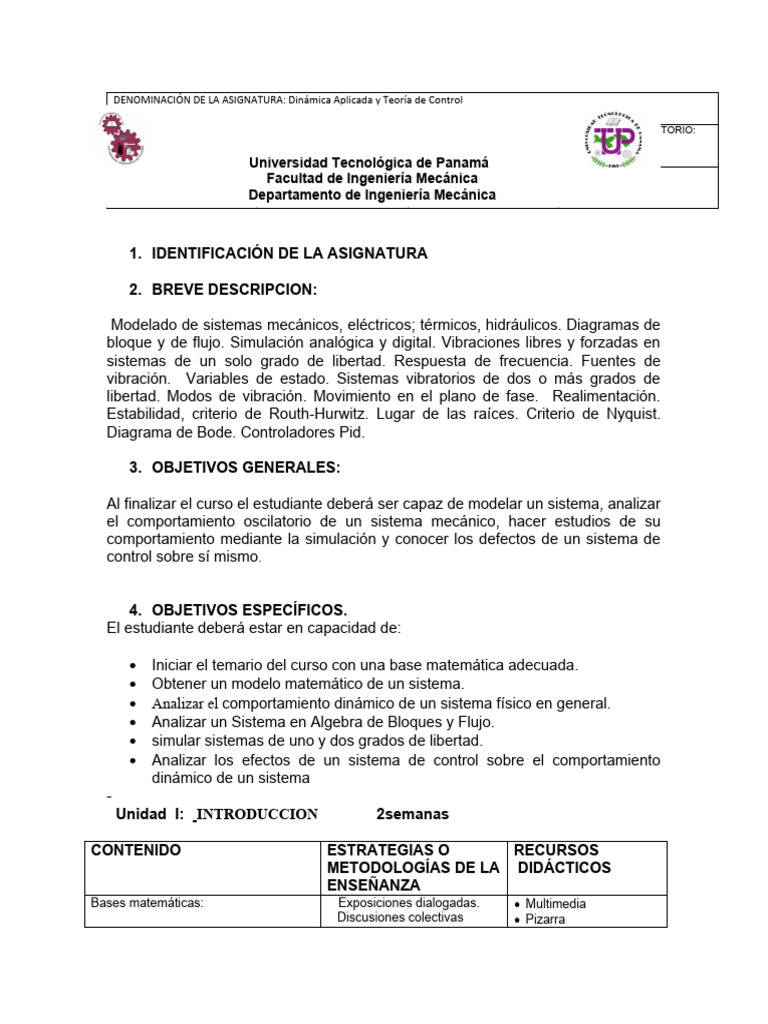 7215 Dinamica Aplicada y Teoría de Control 2014 | PDF | Teoría de control | Simulación